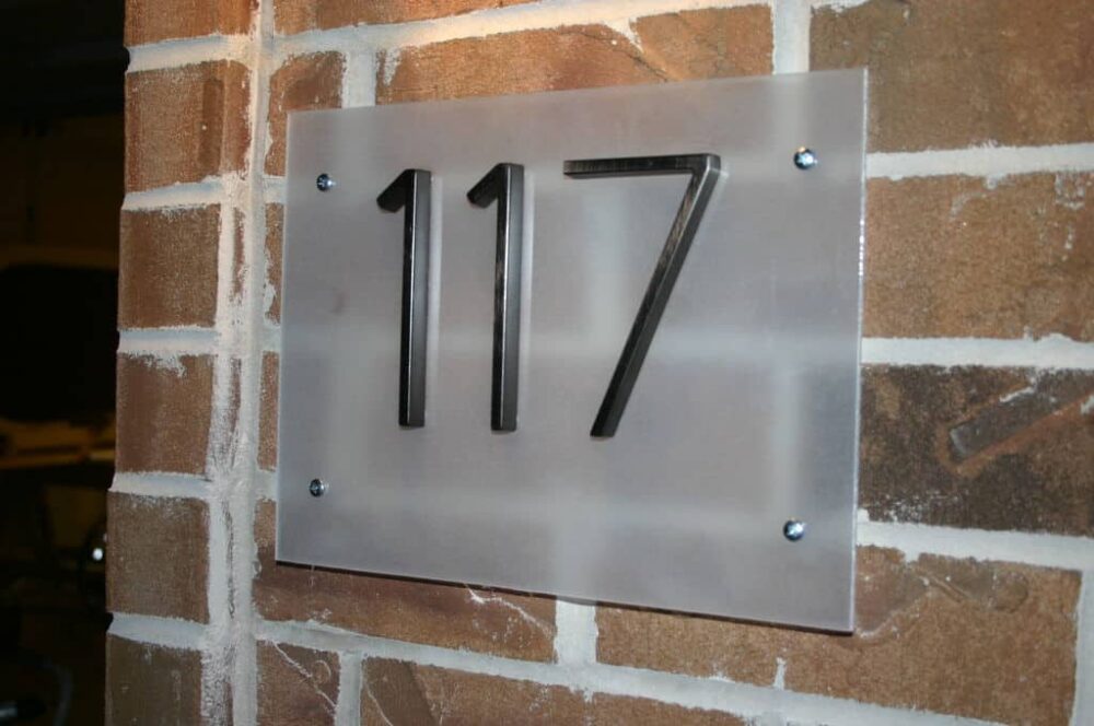 25 Fantastic DIY House Numbers To Improve Curb Appeal - The Saw Guy