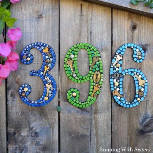 25 Fantastic DIY House Numbers To Improve Curb Appeal - The Saw Guy